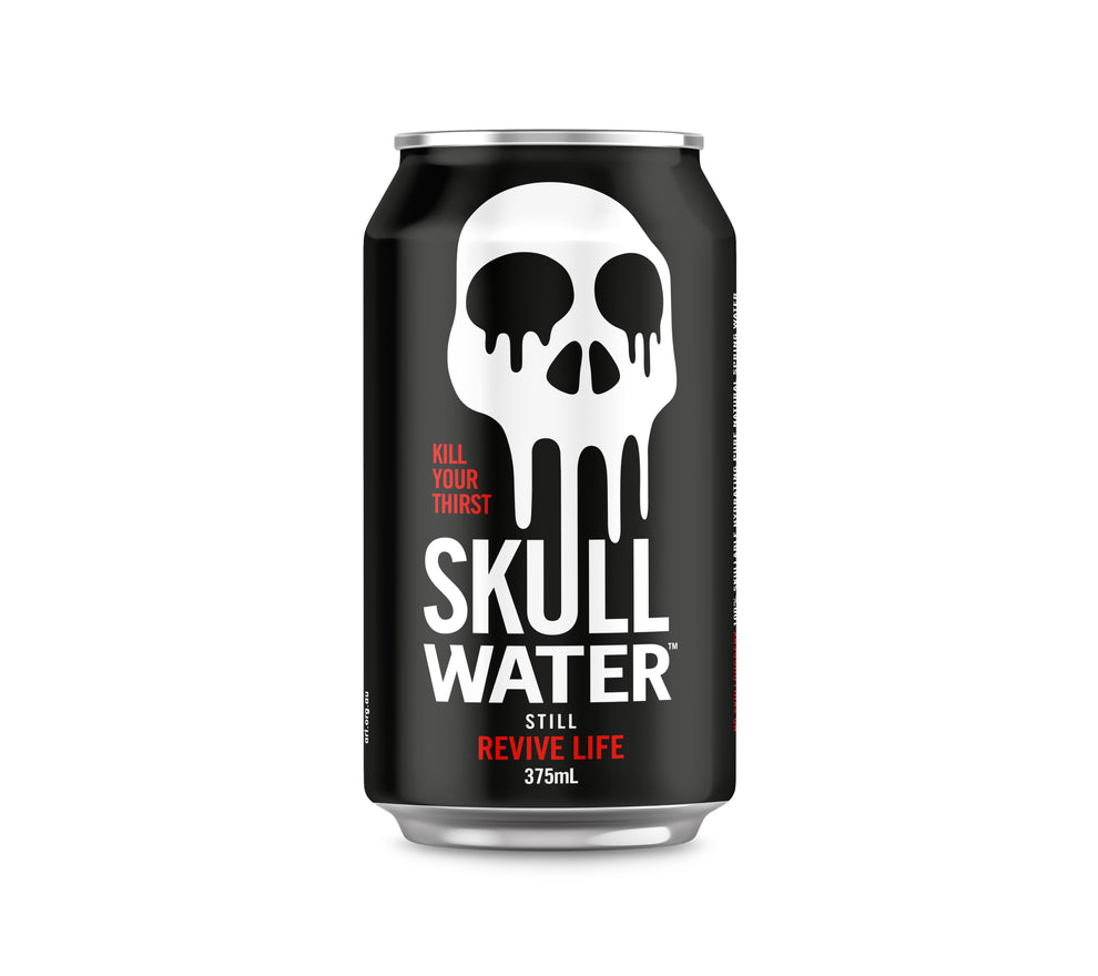 Skull Water Still Spring Water 375mL Cans | Bold Australian Spring ...